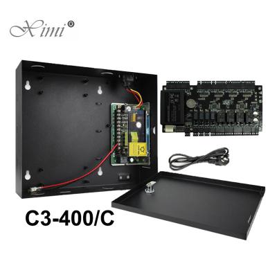 China C3-400 4 Doors Access Control System ZK TCP/IP Smart Card Access Control Board With Anti-Pass, Interlock Te koop