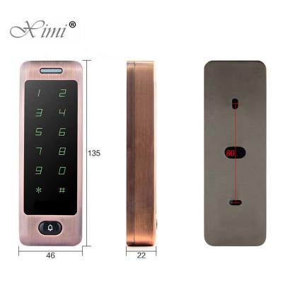 China Cerradura de puerta de la tarjeta del sistema  del control de acceso de la tarjeta de Wiegand RFID sin software en venta