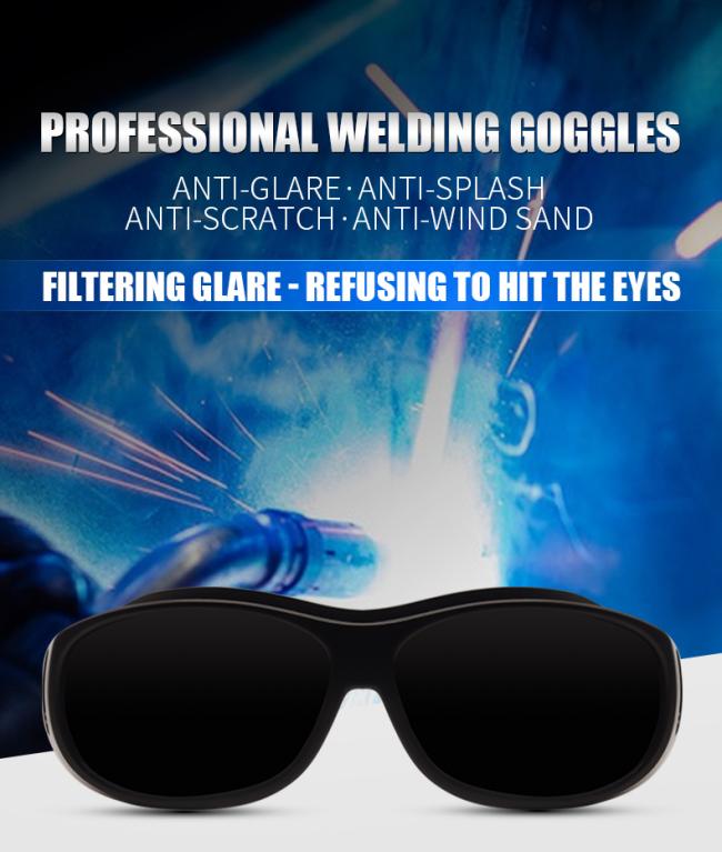 Safety Wrap-Around Welding Lens Shade 5 6-12 Anti-Scratch UV Laser ...