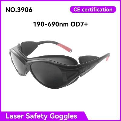 China Laser protective glasses certified UV Protection Wavelength Protection EN 207 Certified PC Frame1064nm 190-690nm OD7 Laser Processing Laser Processing Workshop Laboratory Research Medical Surgery for sale