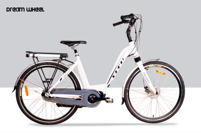 Cina Deragliatore di alluminio urbano di Shimano della pagina delle bici 250W 48V delle ragazze a 26 pollici E in vendita
