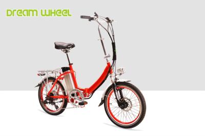 Cina Freno a 20 pollici piegante elettrico leggero della bici 36V 250W V del cittadino rosso in vendita