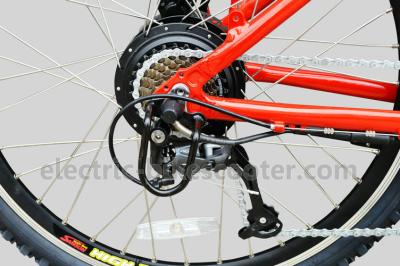 Cina Motore elettrico rosso dell'ingranaggio del mountain bike 48V 500W di aiuto del pedale 38km/h in vendita