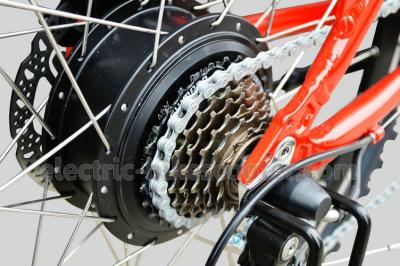 Cina Motore elettrico rosso dell'ingranaggio del mountain bike 48V 500W di aiuto del pedale 38km/h in vendita