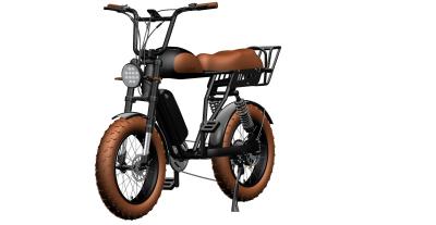 China 48V 500W 750W Electric Fat Tire Bike , Electric Fat Tire Bicycle EN15194 for sale