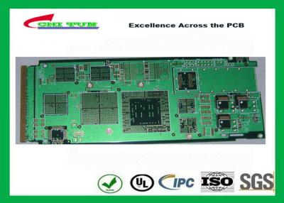 China Projeto e fabricação do PWB 10 tamanho 0.2mm do furo de dedo do ouro de Bga Tg170 da camada à venda