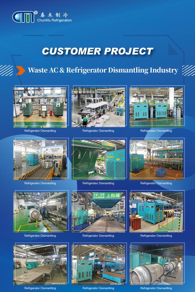 Oil Less Refrigerant Recovery Machine for Large Refrigeration Systems and High Pressure Refrigerants 11