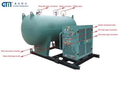 Cina Sistema di recupero refrigerante con serbatoio da 10HP, 380V 50Hz per servizio sul campo di grandi chiller in vendita