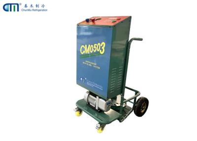 China Oil Less Compressor Refrigerant Recovery Machine R134a With Vacuum Pump for sale