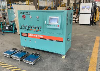China R32 R410A Automatic Refrigerant Filling Machine 4kg/Min With 1 or 3 Stations for sale
