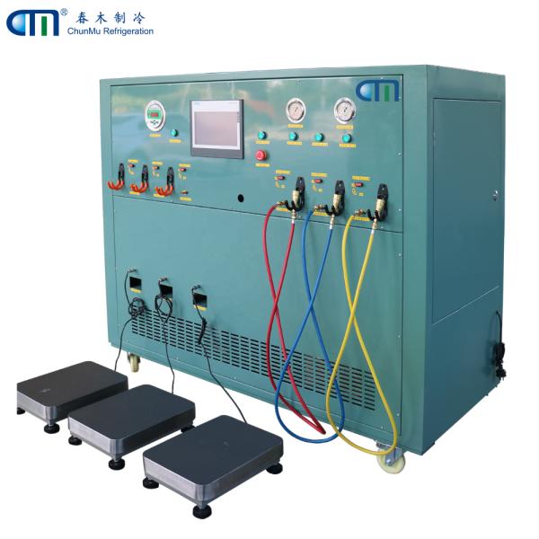 Quality Multiple-Stations Refrigerant Filling Machine for sub-packaging various refrigerants like R22/R134A/R410A for sale