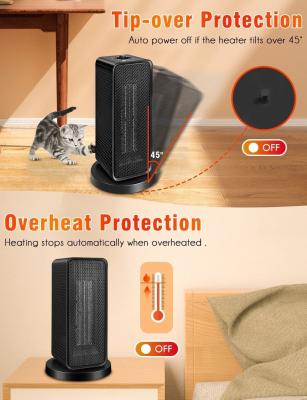 China Household Vertical Electric Heater with Quick Heating Waterproof  Function for sale
