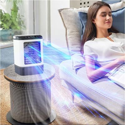 China 7 Colors Led Light Air Cooler With Spray Mist Function For Hotel Room Cooling Solution for sale