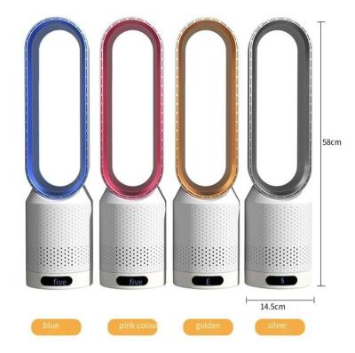 China 20 Inch Floor Standing Silent Electric Fan Air Purification Circulating Fan Bladeless for sale