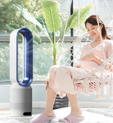 China Air Cooling Fan Low-noise Leafless Purification 2 in 1 Bladeless Fan for Commercial for sale