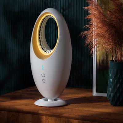 China Rechargeable USB Electric Fan Smart Cooling Bladeless Desk Fan for Garage and Home for sale