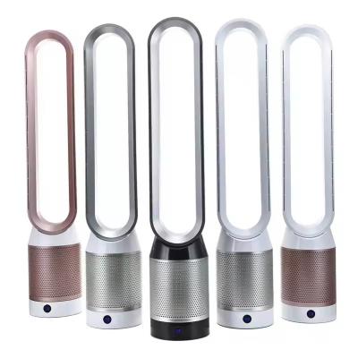 China Silent 42 inch Tower Fan with Remote Control and Hepa Air Purifier No Vane Blades for sale
