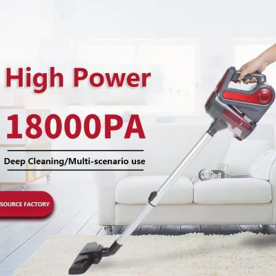 China Powerful Household 18000PA Handheld Push Rod Vacuum Cleaner Portable Vertical Cleaner for sale