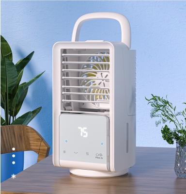 China Portable 4000mAh Air Fan Cooler Mini Power Supply 9W Small Air Conditioners For Home Rechargeable for sale