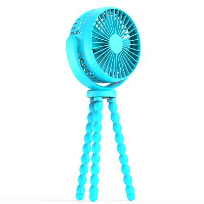 China NO Remote Control Portable Outdoor Baby Stroller Rechargeable 5200mAh USB Octopus Fan for sale