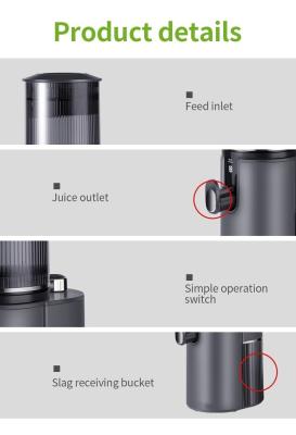 China Original Fruit Vegetable Juice Cold Press Slow Juicer Machine with NO App-Controlled for sale