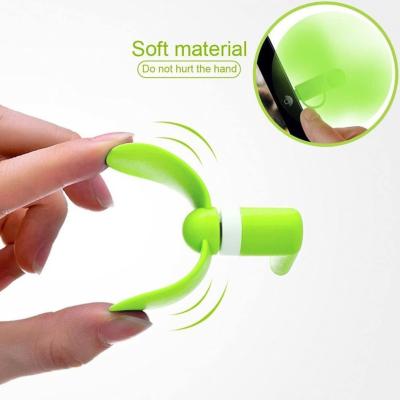 China Customized Logo Mobile Phone Portable 3 In 1 USB Type C Fasting Cooling Mini Fan for 15g for sale