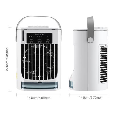 Cina Mini condizionatore d'aria portatile pieghevole con umidificatore a spruzzo e ventola di raffreddamento ad acqua USB in vendita