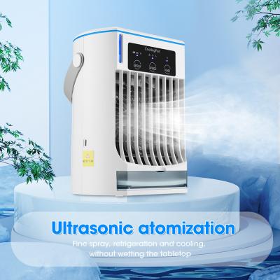 Cina Mini condizionatore d'aria portatile pieghevole con umidificatore a spruzzo e ventola di raffreddamento ad acqua USB in vendita