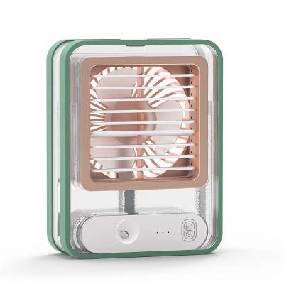 Cina Fonte di alimentazione USB Mini portabile ventilatore per la scrivania Tavola Nebbia d'acqua Ventilatori esterni 2pics in vendita