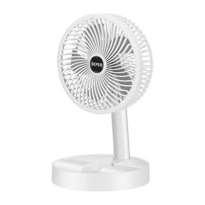 Cina Ventilatore a batteria USB pieghevole per hotel 2000mah Ventilatore di raffreddamento dell'aria a batteria 3 velocità in vendita