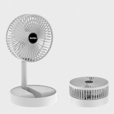 Cina Ventilatore a batteria USB pieghevole per hotel 2000mah Ventilatore di raffreddamento dell'aria a batteria 3 velocità in vendita