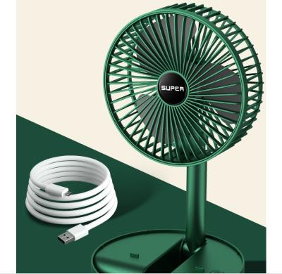 Cina Ventilatore a batteria USB pieghevole per hotel 2000mah Ventilatore di raffreddamento dell'aria a batteria 3 velocità in vendita