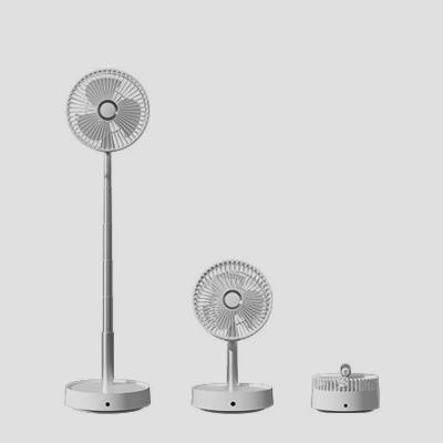 Cina Installazione a pavimento Ventilatore di tasca pieghevole Funzione regolabile ricaricabile per l'alimentazione dell'aria in vendita