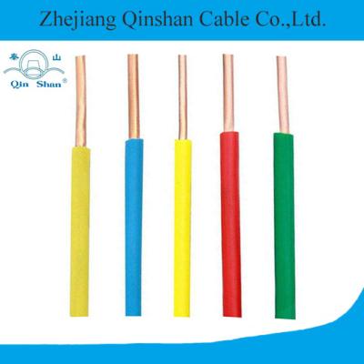 China Single core copper conductor PVC insulated electrical wire (BV wire) for sale