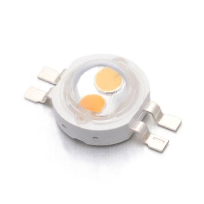 China 3W Dual Color Temperature LED Bead CW WW 2 In 1 High Power LED Photography Fill Light LED for sale