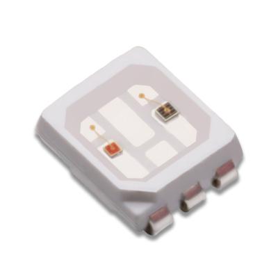 China 6 Pin 3528 Dual Isolated Circuit SMD LED Red 620-625nm IR 850-860nm 0.1W Flat Wide Angle LED for sale
