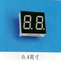 China 0.4 Inch 2 Digit 7 Segment LED Display Common Cathode Anode 10.16mm White Numeric Tube for sale
