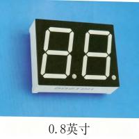 China 0.8 Inch 2 Digit 7 Segment LED Digital Tube High Brightness 20.32mm Numeric Display for sale