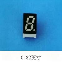 China 0.32 Inch 7 Segment LED Display 1 Digit High Brightness Common Cathode Anode for sale