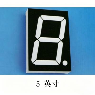 China 5 Inch Single Digit 7 Segment LED Display with Common Anode/Cathode for Outdoor Use for sale