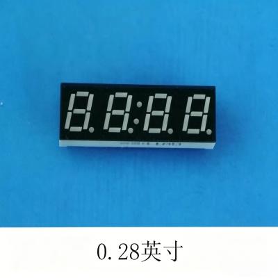 China 0.28 inch 4 digit 7 Segment Display LED Digital Tube with Through Hole DIP for Mini Clock and Timer for sale