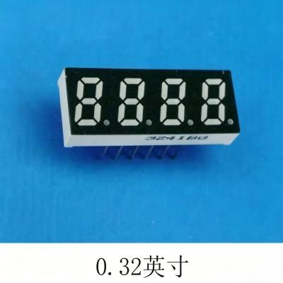 China 0.32 inch 4 digit 7 segment display LED digital tube with common cathode for precision meters and timers for sale