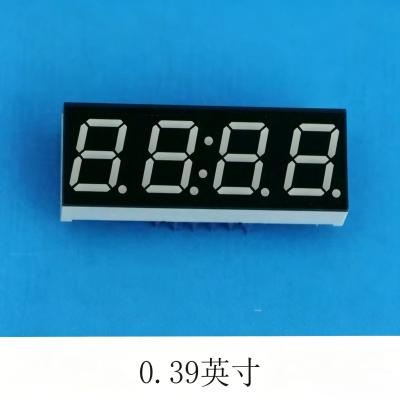 China 0.39 inch 4 digit 7 segment display LED digital tube with colon through hole DIP package for sale