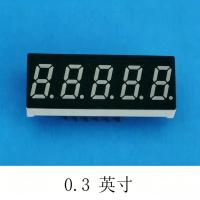 China 0.3 Inch 5 Digit 7 Segment LED Display Common Cathode for Precision Meters for sale