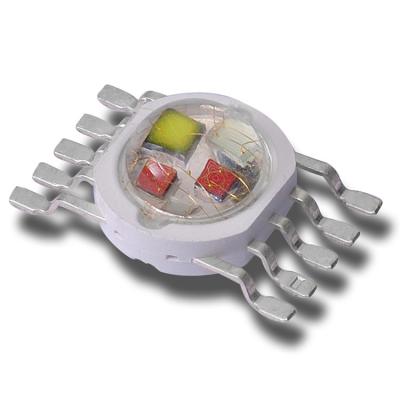 China 5W High Power RGBWY 5 In 1 LED Lamp Bead 10 Pin For Stage Light Smart Dimmable Lighting for sale