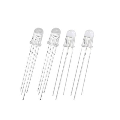 China 5mm full-color RGB LED diode with 4-pin common anode/cathode for multi-color indicator lights for sale