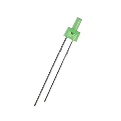 China 2mm Flat-Top Green Emitting High-Profile LED Diode for Indicator Lamp Beads Through-Hole LED for sale