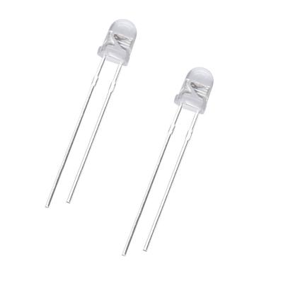 China 4mm Round Head LED Diode High Brightness White Blue High Temperature Resistant Through-Hole LED for sale
