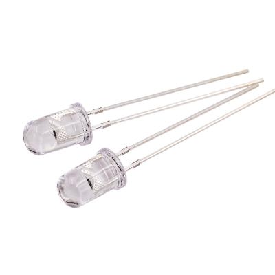 China 5mm F5 UV LED Diode with 365nm/395nm Wavelength Water Clear Lens and Short Pin Design for Mosquito Killer & Money Detector for sale