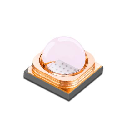 China 3636 Quartz Glass UV LED Diode with 60° Viewing Angle and 365-400nm Wavelength for Jewelry Identification for sale